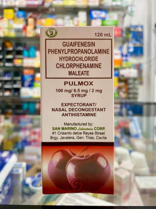 Pulmox Syrup 120ml 3-in-1 EXPECTORANT / NASAL DECONGESTANT ...