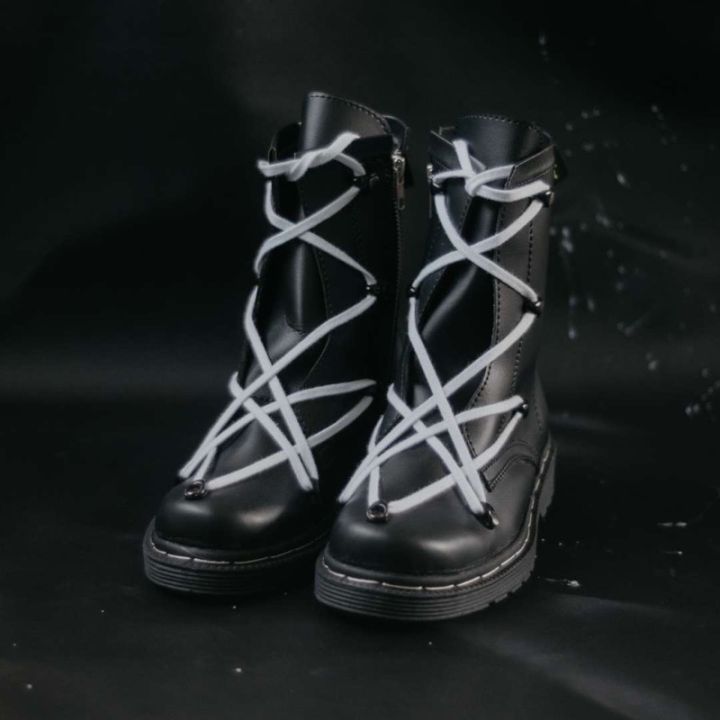 sepatu dockmart high resleting zipper x rickown | Lazada Indonesia