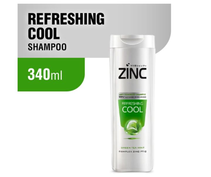 ZINC Shampoo Refreshing Cool 340ml | Lazada Indonesia