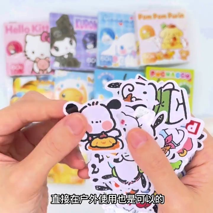 Samy Sanrio Sticker 60pcs Stickers Waterproof Sticker Paper Aquaflask ...