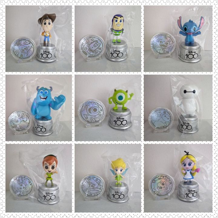 Disney 100 Woody Buzz Stitch Sulley Mike Baymax Tinkerbell Alice Dumbo ...