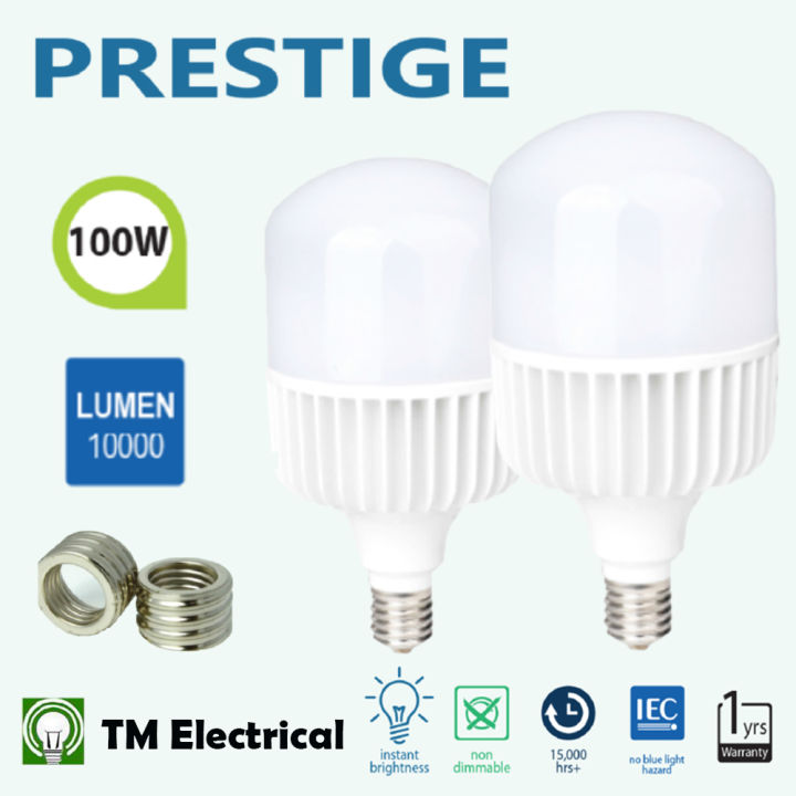 PRESTIGE LED BIG BULB E27 BASE TYPE 100W 6500K DAYLIGHT EXTRA BRIGHT ...