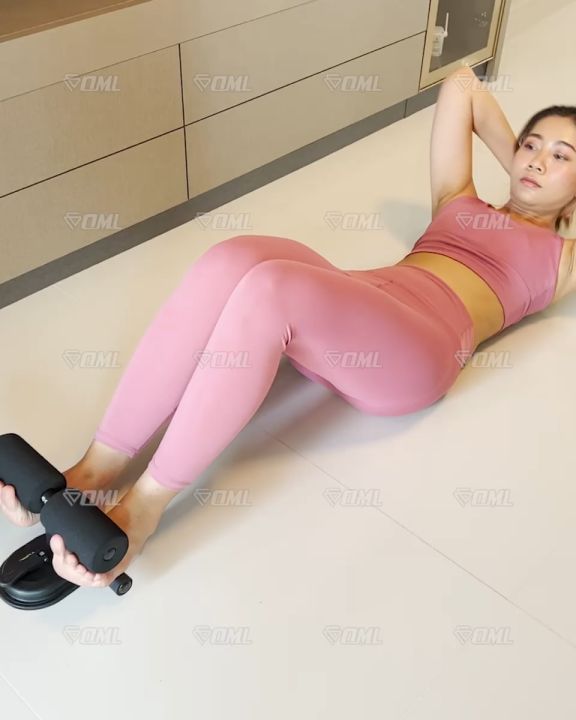 OML LK3 อุปกรณ์ล็อคเท้าซิทอัพ [เพิ่มแกนวางฝ่าเท้า เล่นง่ายกว่า] เครื่องช่วยซิทอัพ ติดตั้งบนพื้น ...