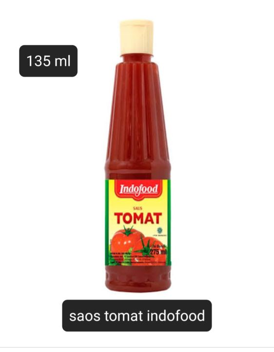 saos indofood tomat kemasan botol 135 ml 1kg isi 5 | Lazada Indonesia