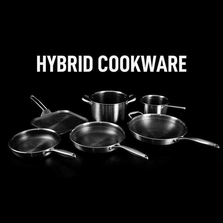 Nexware COMBO - 28CM Honeycomb Tri-ply Stainless Steel Non-Stick Pan ...