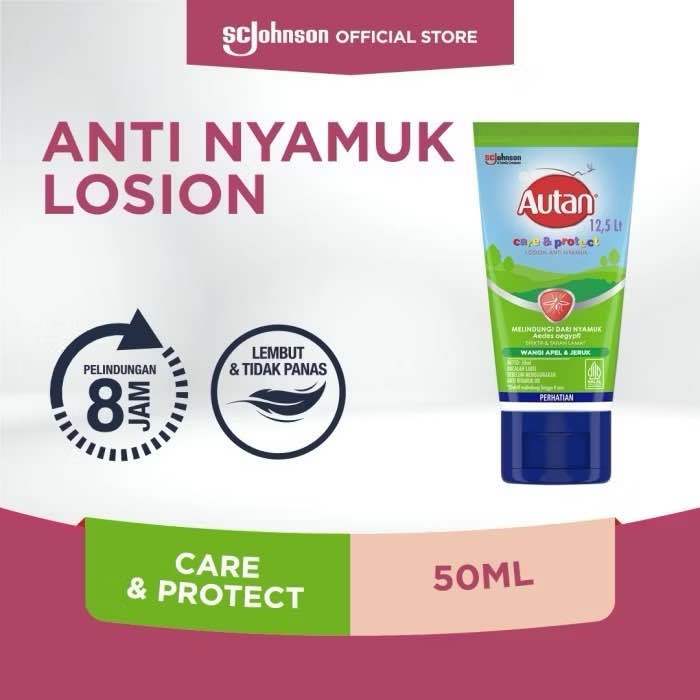 Autan Care & Protect Tube 50ml / lotion pengusir serangga auta | Lazada ...