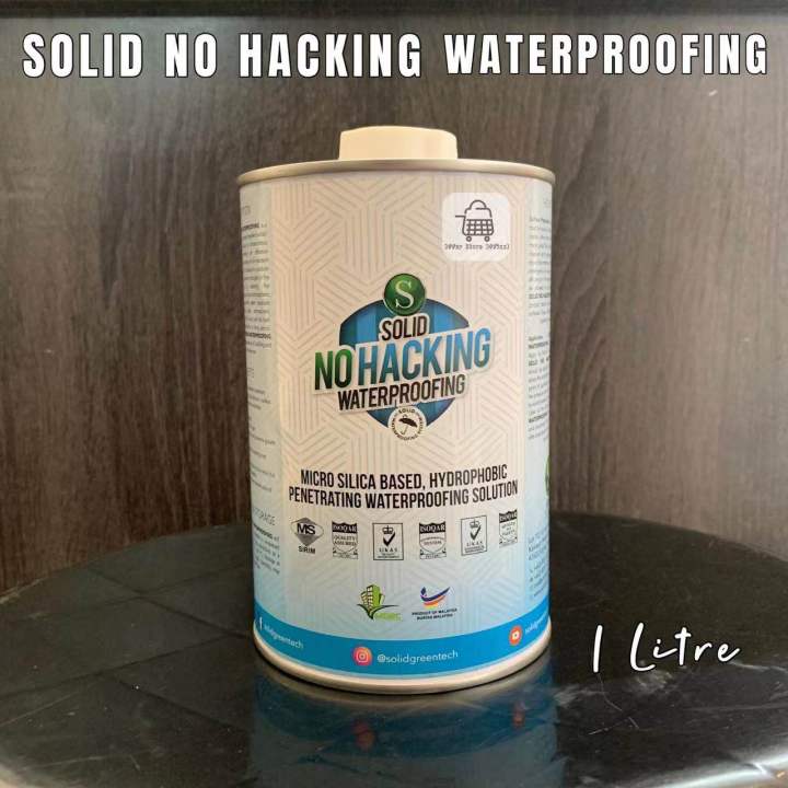 1Litre SOLID No Hacking Waterproofing Micro Silica Based / Hydrophobic Penetrating Waterproofing ...