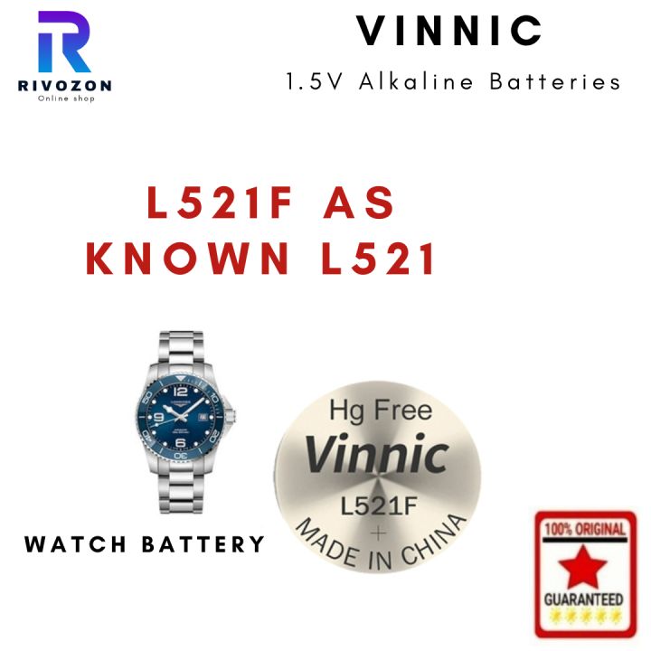 L521F Vinnic 1.5V Alkaline Watch Battery as known AG0 / L521 / 521 batteries | Lazada PH