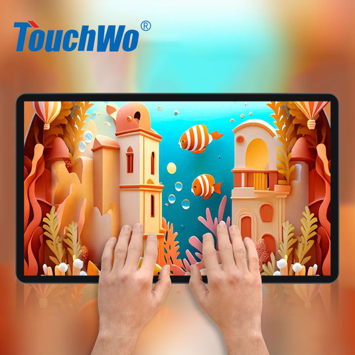 TouchWo 17 18 22 24 27 32 inch รูปแบบผนัง Touchscreen Monitors, 16:9 ...