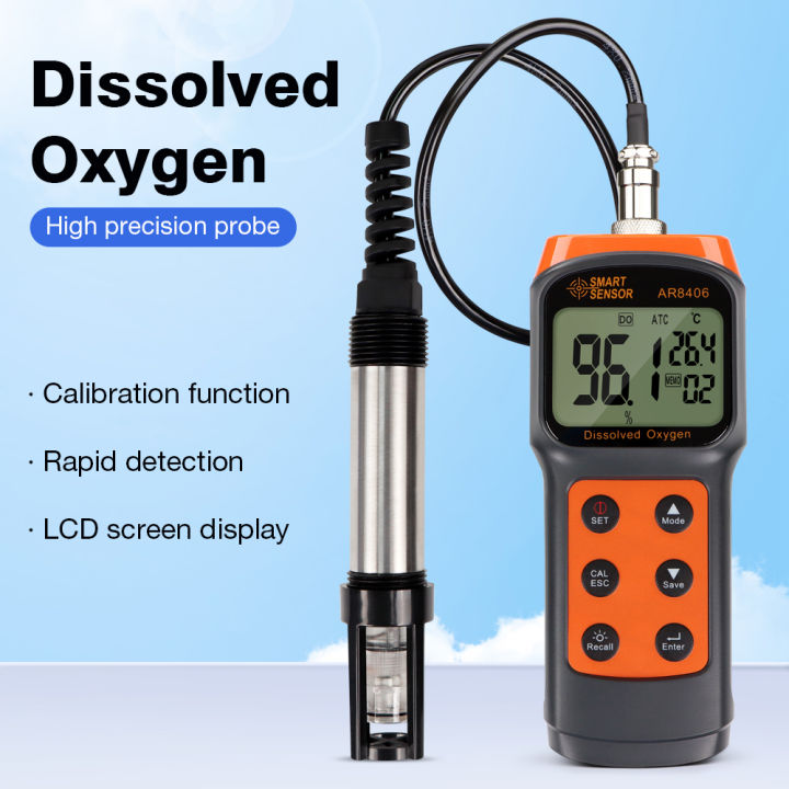 AR8406 Professional Digital Dissolved Oxygen Meter Water Quality ...