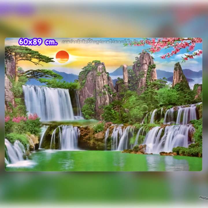 ขนาด 40x50 cm.และ 60x89 cm.(ภาพเปล่า)(มีหลายแบบ) รูปภาพโปสเตอร์น้ำตก ...