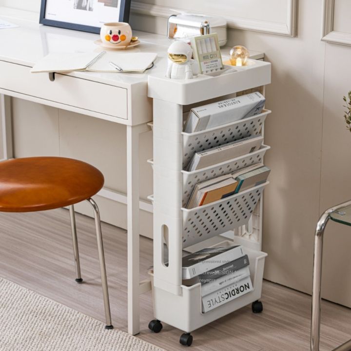 Student book organizer removable with rollers multilayer book storage ...