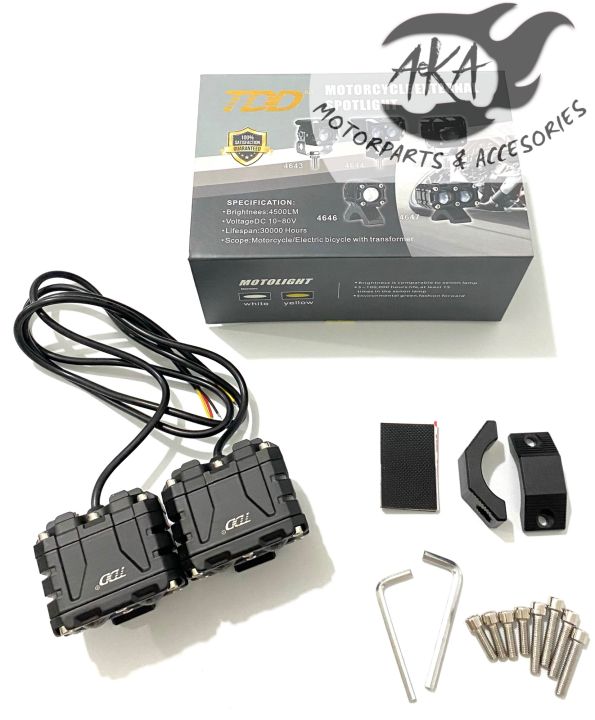 TDD 4647 [1PAIR] 30WATTS DOUBLE EYE LED LAMP ALL WEATHER MINI DRIVING ...