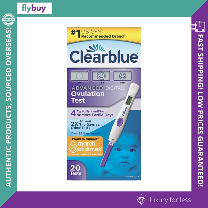 Clearblue Advanced Digital Ovulation Test, Predictor Kit, Featuring ...