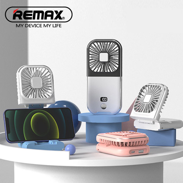 Remax 4 In 1 Mini Handheld Fan with Power Bank and Cellphone Holder ...