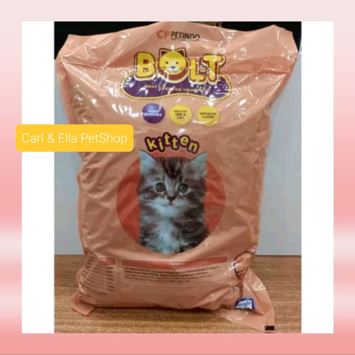 BOLT KITTEN MAKANAN ANAK KUCING REPACK 1KG KIBBLE HALF MOON - DRYFOOD ...