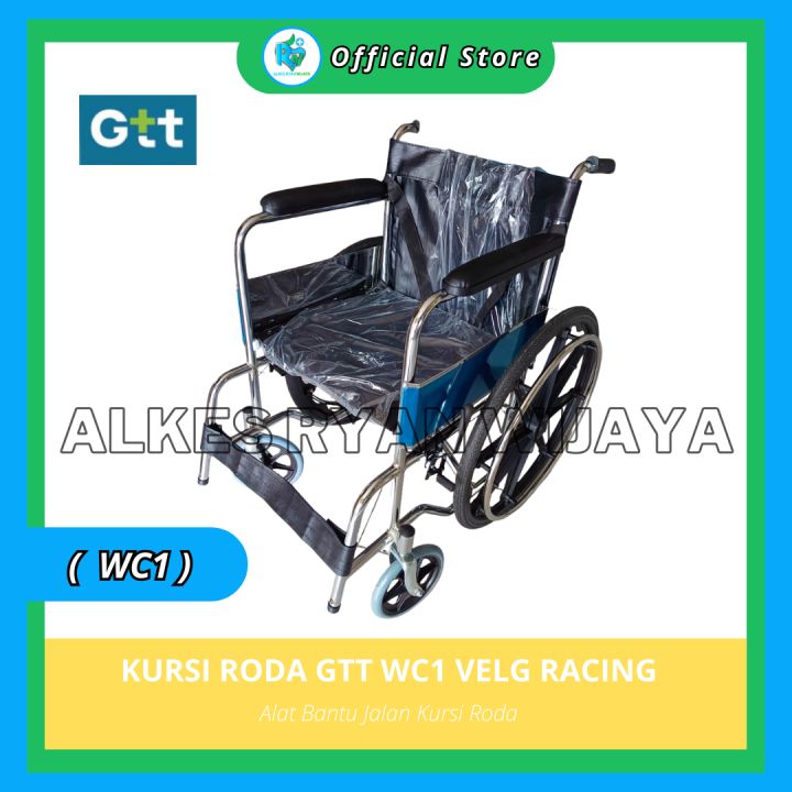 Kursi Roda Standard Rumah Sakit GTT WC1 Velg Racing | Lazada Indonesia