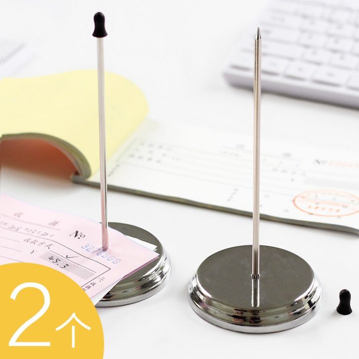 Deli 0241 Receipt Fork Metal Bill Pin Storage Document Voucher ...