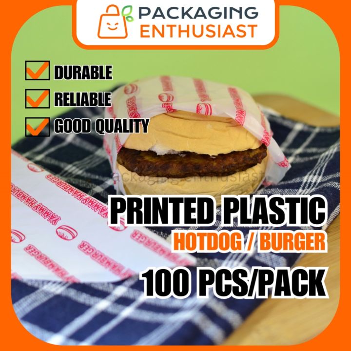 CONTINUOUS PRINT GREASEPROOF Burger, Hotdog, Sandwich, Siopao Plastic ...