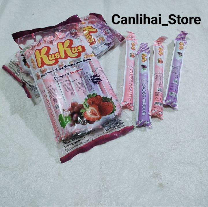 KusKus Minuman Jeli jelly Anak Karakter Rasa Yogurt Assorted Leci ...