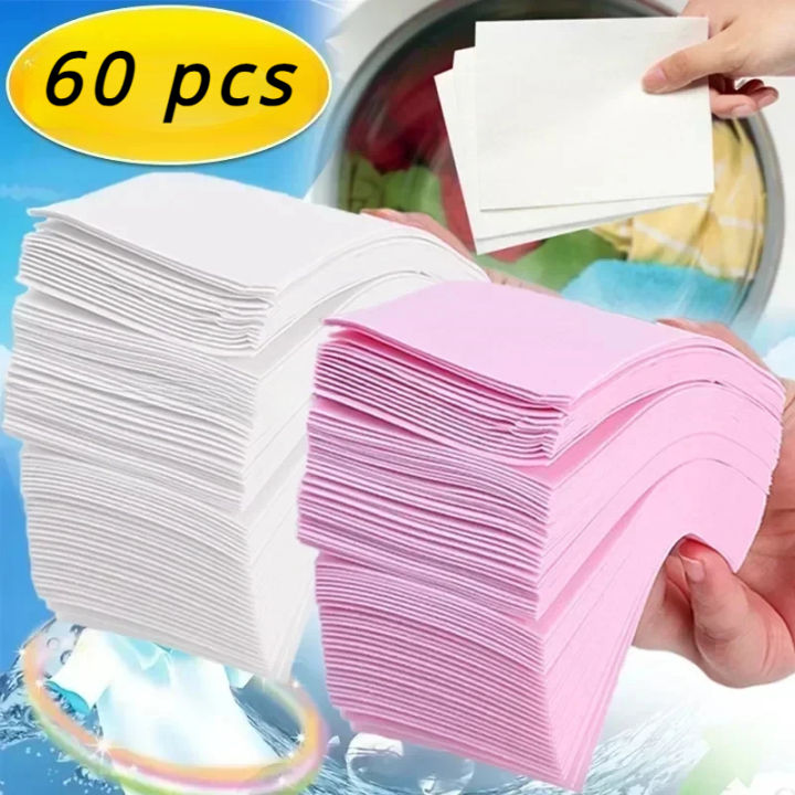 60 Pcs Laundry Tablets Concentrated Washing Powder Laundry Soap Washing ...