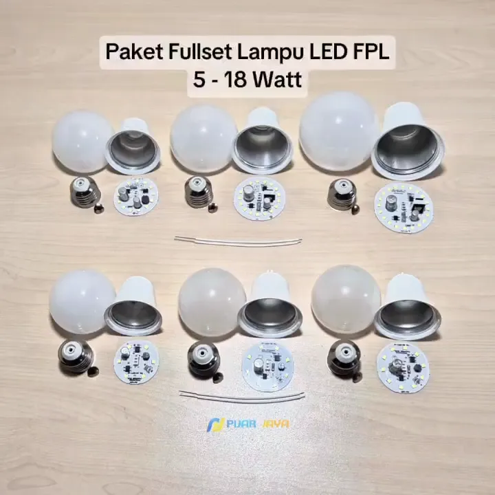 Paket Lampu LED FPL Full Set Siap Rakit 5 7 9 12 15 18 24 Watt | Lazada ...