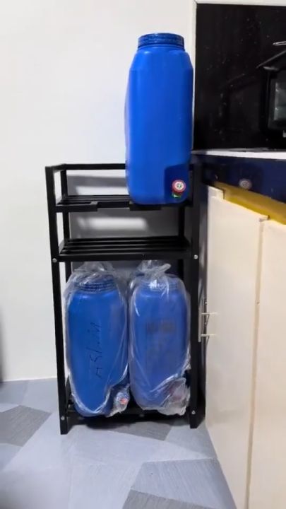 2/3 Layer Water Gallon Rack Stand Thickened Metal RackShelf Water Tank ...