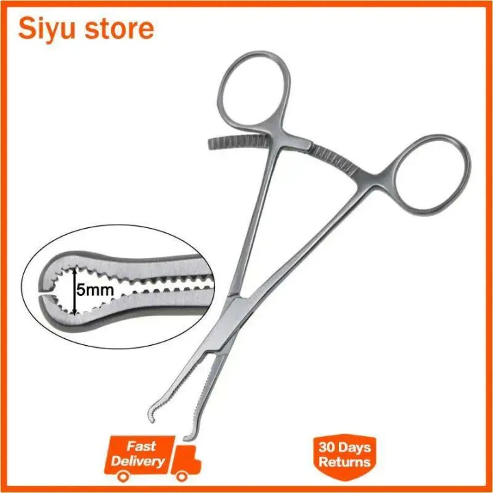 GREATLH Mini Serrated Orthopedic Clamp Bone Holding Forceps Clamp ...