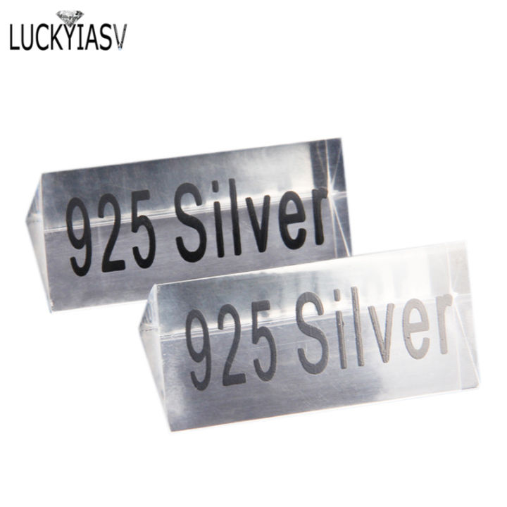 Clear Acrylic 925 Silver Signage Counter Display Tag Card Jewelry Store ...