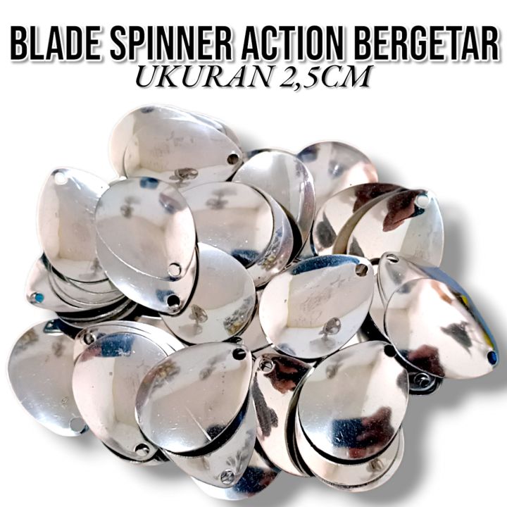 50PCS BLADE SPINNER ACTION BERGETAR. UKURAN 2,5CM. COCOK UNTUK BLADE ...