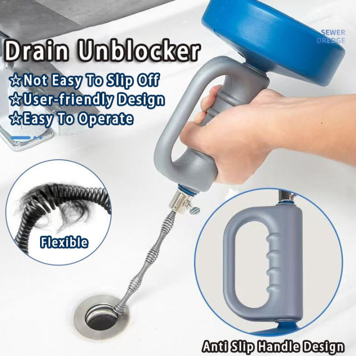 Drain Unblocker 3M/5M/10M Flexible Rod Auger Snake Rod Drain For Toilet ...