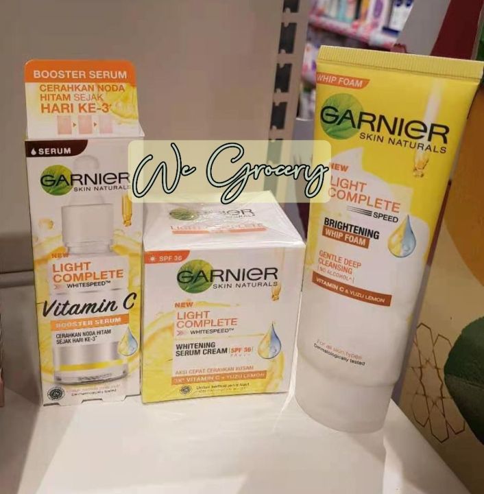 GARNIER Light Complete Cleansing & Brightening Regime (Skincare Set ...