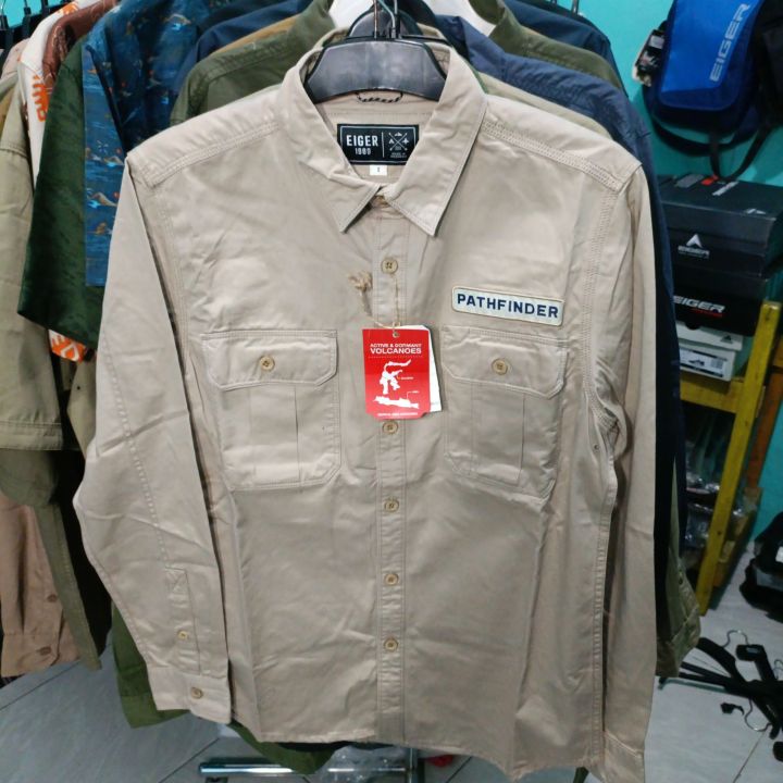 kemeja pdl pria kemeja outdoor EIGER PATHFINDER SHIRTS ORlGINAL FULLTAG ...