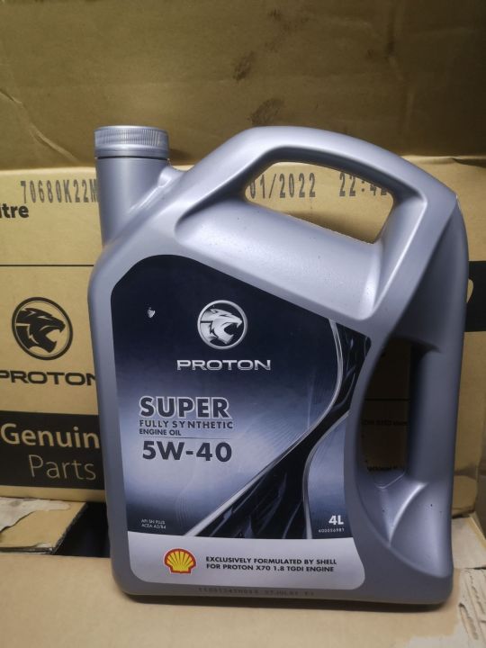 Proton 5w40 Engine Oil 4L Original | Lazada
