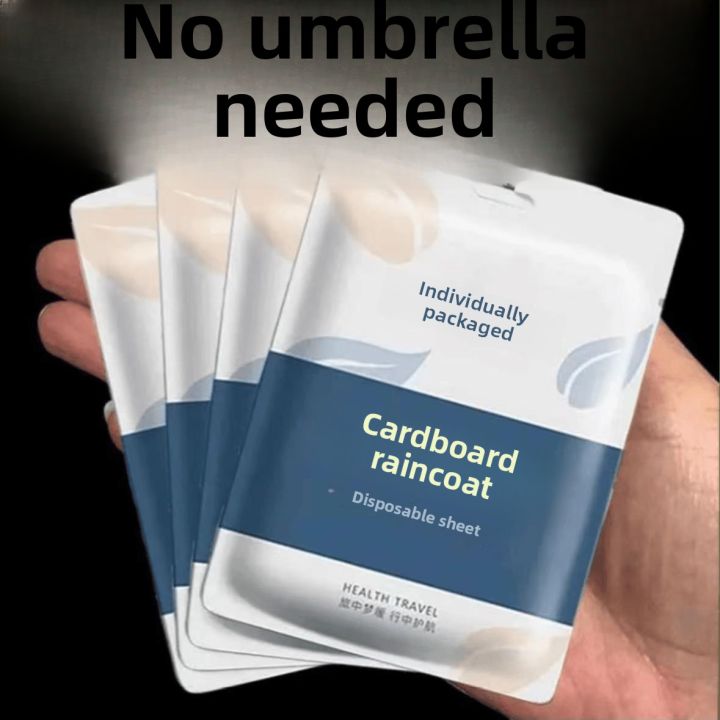 Disposable Long Raincoat Card Convenient Outdoor Full Body Waterproof ...