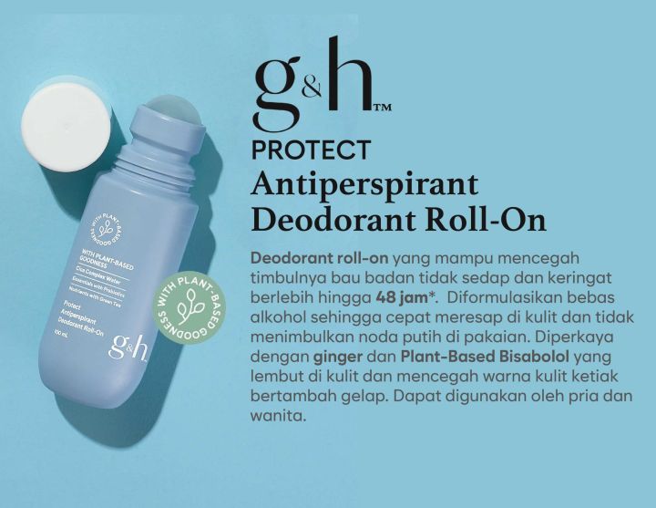 (NEW PACKAGING) G&H Protect+ Deodorant Antiperspirant Roll On 100ml ...