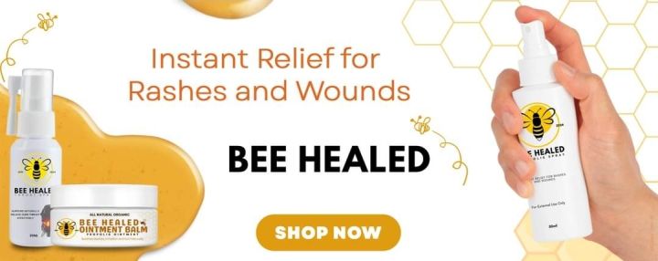 BEE HEALED Propolis Spray Instant Relief for Rashes and wounds.fda ...