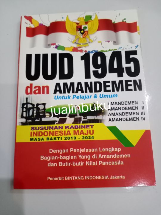 Buku UUD 1945 dan Amandemen Ukuran A5 Kertas CD | Lazada Indonesia