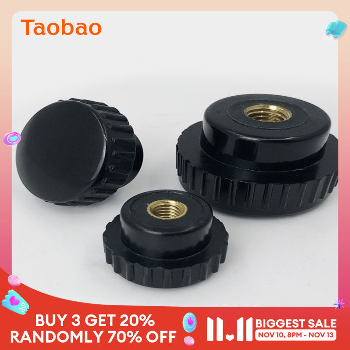 Straight Line Handle Bakelite round Head Hand Screw Nut Stripe Knob ...