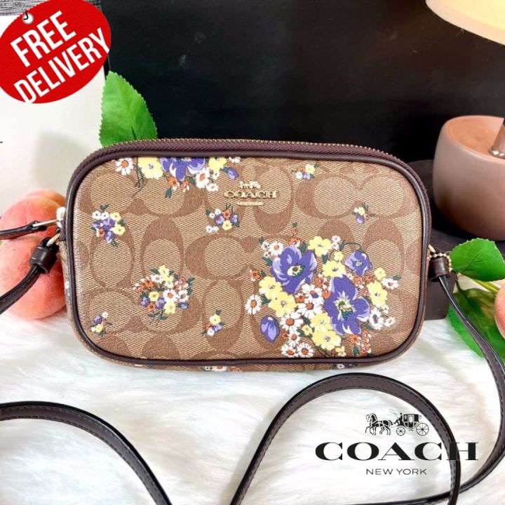 กระเป๋าถือ กระเป๋าสะพาย COACH F31580 CROSSBODY POUCH IN SIGNATURE ...