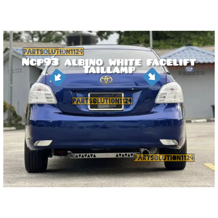 TOYOTA VIOS NCP93 FACELIFT DESIGN ALBINO WHITE 2008-2012 | Lazada