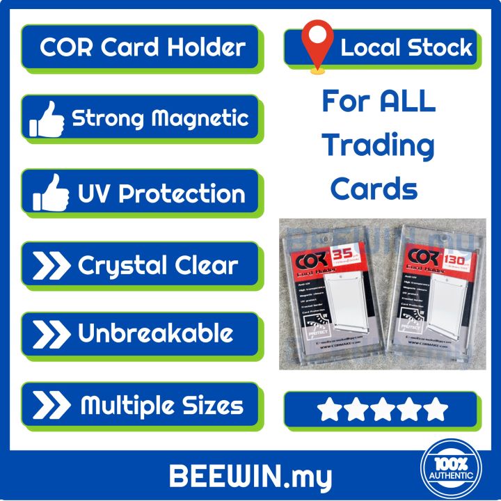 Authentic COR Magnetic Card Holder Hard Case Trading Card Magic Sports ...