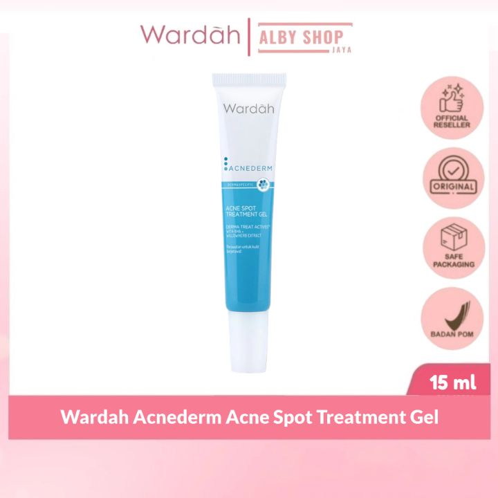Wardah Acnederm Acne Spot Treatment Gel 15 ml | Lazada Indonesia