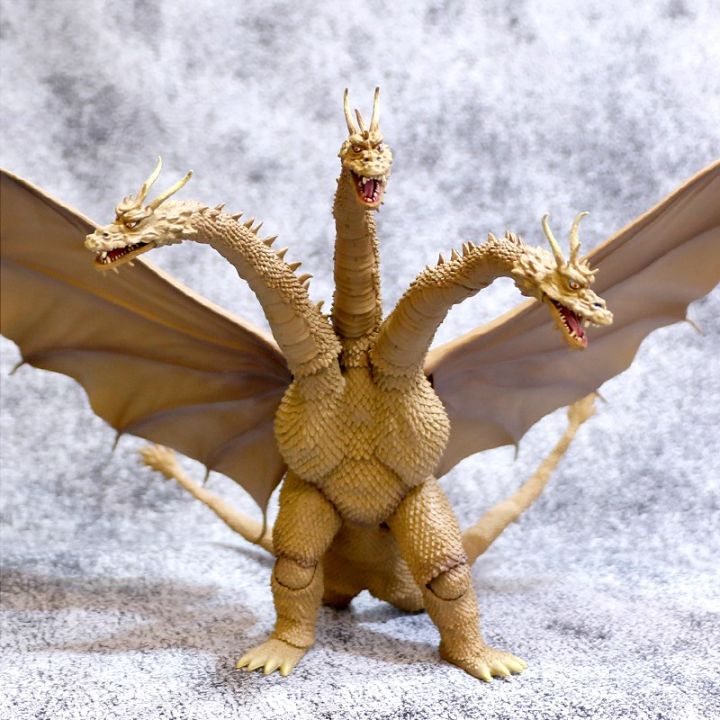 Godzilla 2024 Movie Monster King Kidola Movable Model Hand-Made Gold a ...