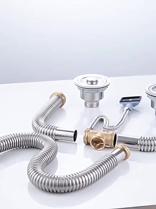 Xiphong chậu rửa bát chống chuột, bộ xiphong inox 304 chậu rửa chén ...