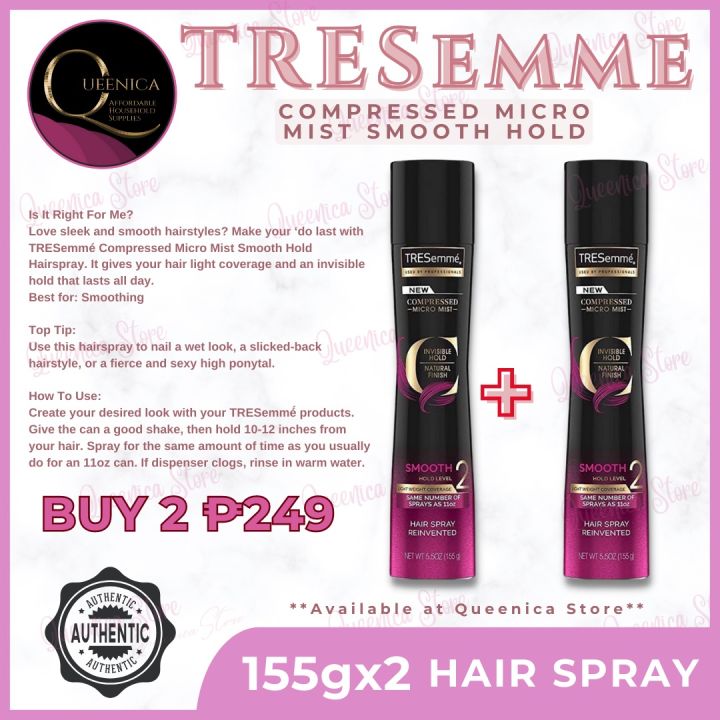 TRESemme Compressed Micro Mist Hair Spray 5.5oz #2 (BUY 2) | Lazada PH
