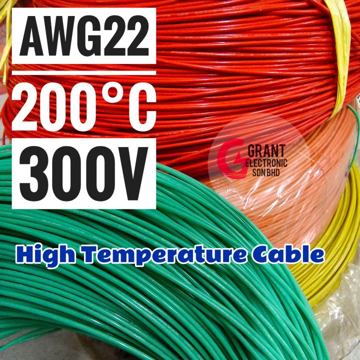[Per Meter Price] AWG22 200°C 300V 19/0.15mm High Temperature Wiring ...