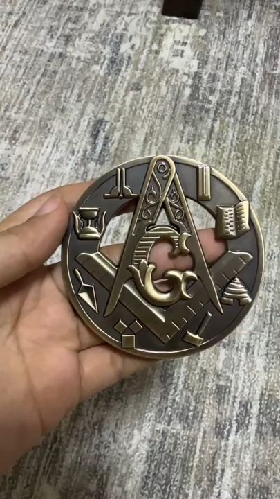 Square & Compass Antique Bronze 3D Masonic Emblem Imported | Lazada PH