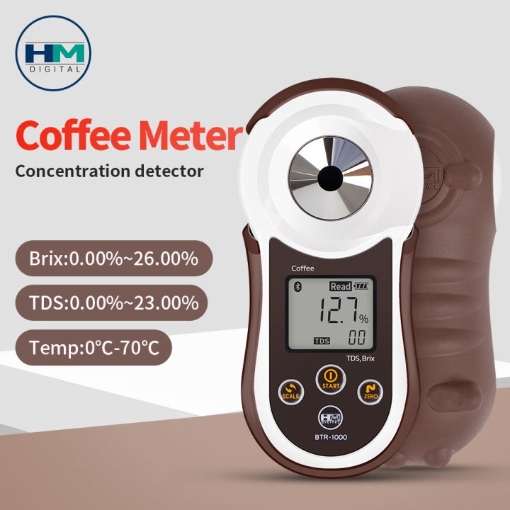 HM Bluetooth Coffee TDS Brix Refractometer Digital Coffee Densitometer ...