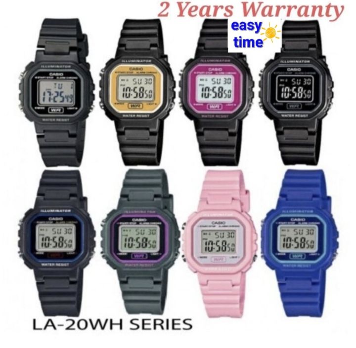 [2YEARS WARRANTY] ORIGINAL CASIO LA-20WH Kids Student Watch LA-20WH-4A1 ...